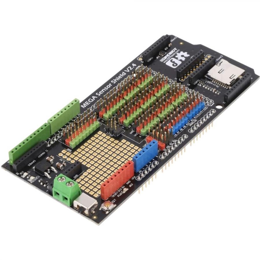 DFROBOT I/O SENSOR SHIELD FOR ARDUINO - DFR0165 מוצרי פיתוח לאלקטרוניקה