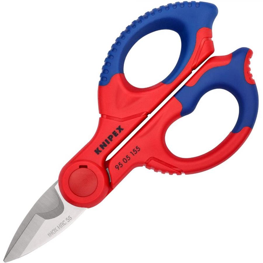 KNIPEX ELECTRICIAN SCISSORS - 95 05 155 SB כלי עבודה ידניים