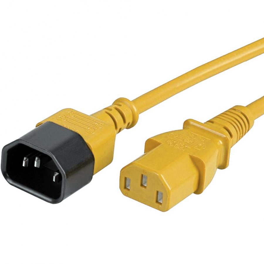 PRO-ELEC IEC 60320 C14 PLUG TO IEC 60320 C13 SOCKET MAINS POWER CORDS ...