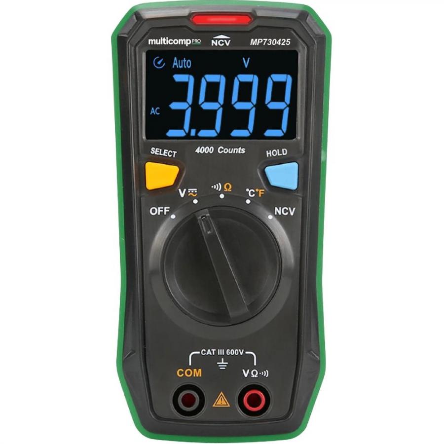 MULTICOMP PRO POCKET SIZED RESIDENTIAL DIGITAL MULTIMETER - MP730425 ...