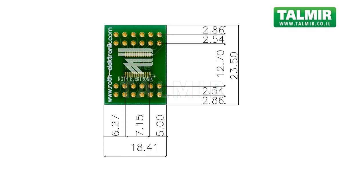 לוח מתאם לרכיבי TSSOP-24 ~ DIP - SMD - טלמיר אלקטרוניקה