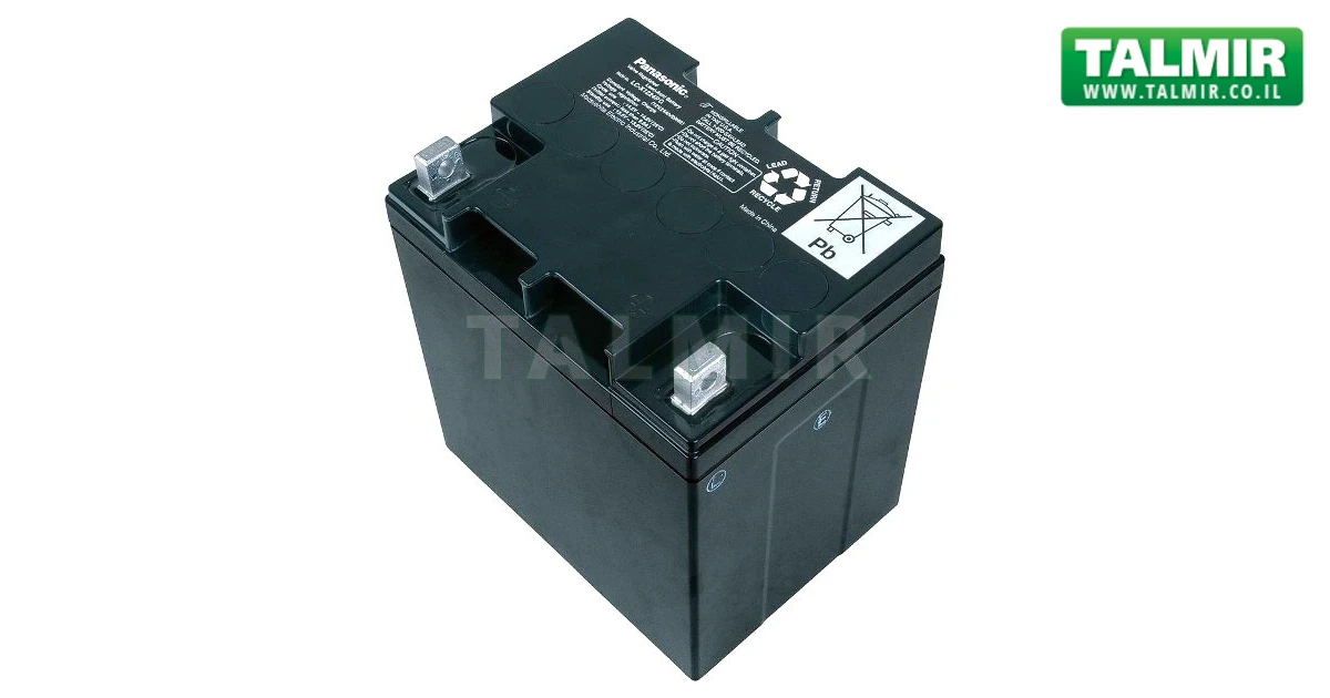 מצבר עופרת נטען - PANASONIC 12V 24AH - טלמיר אלקטרוניקה