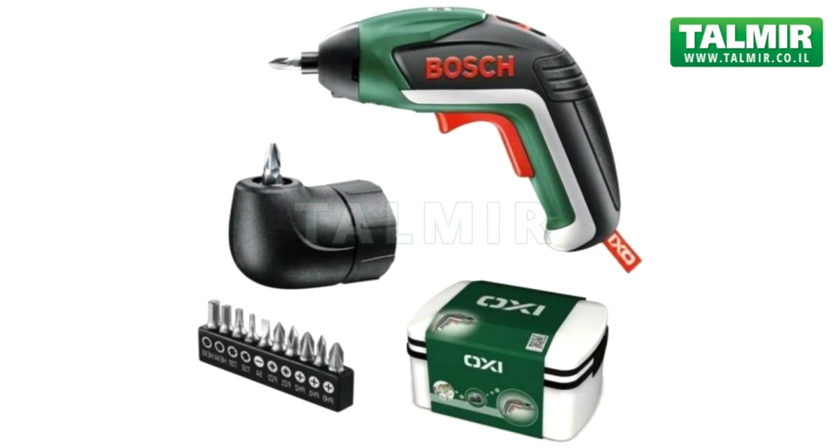 מברגה נטענת 3.6V קומפקטית - BOSCH IXO V MEDIUM KIT