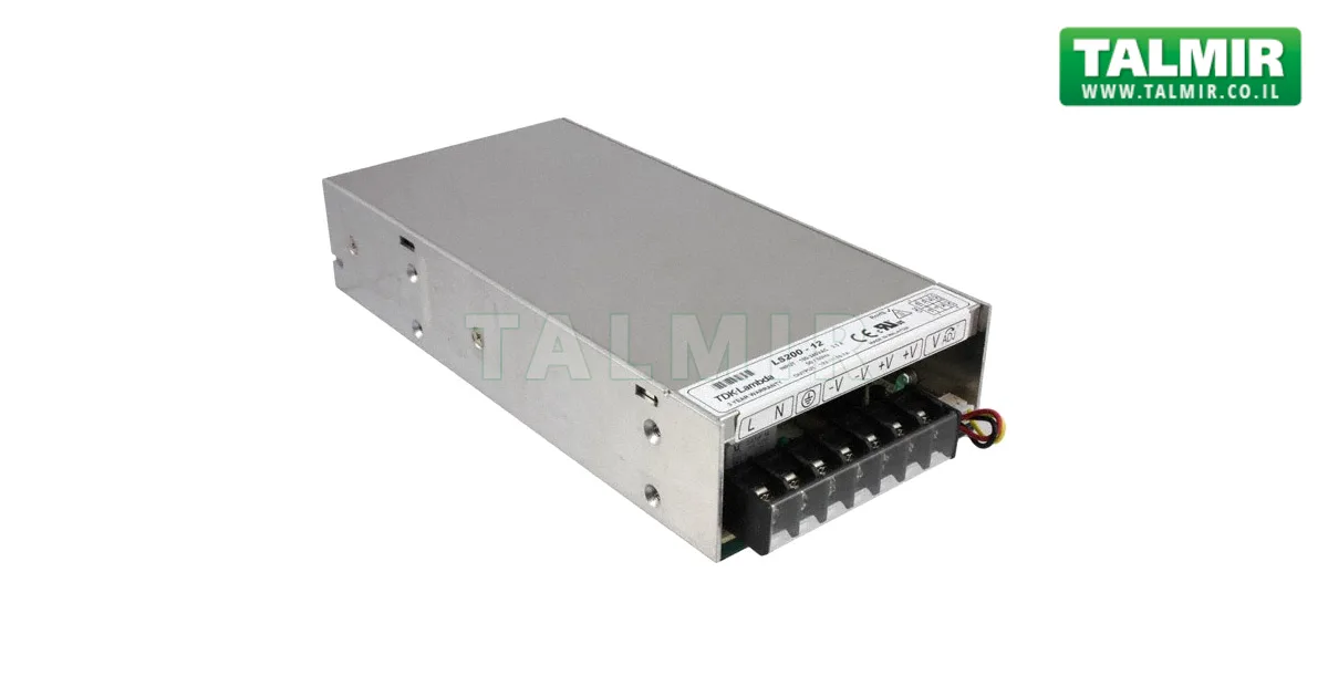 TDK LAMBDA INDUSTRIAL POWER SUPPLIES - LS200 SERIES ספקי כוח, שנאים וממירי מתח סידרה : 29726