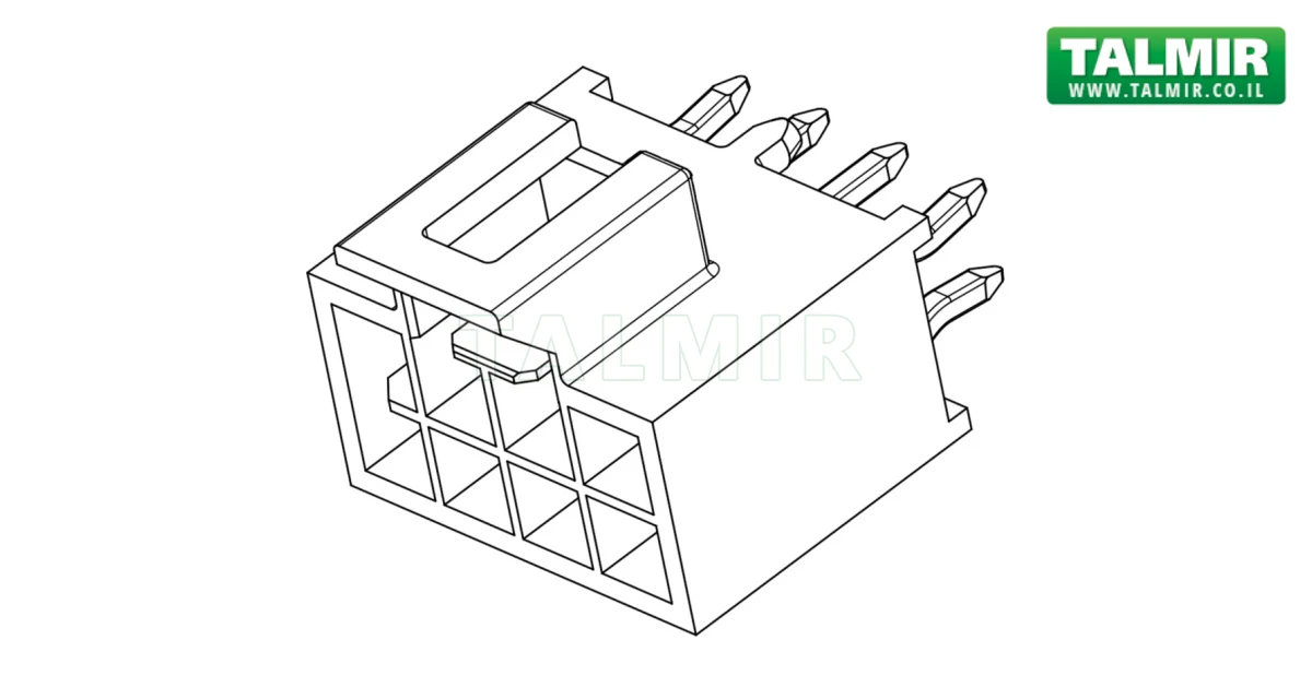 MOLEX 2.5MM PITCH NANO-FIT CONNECTORS קונקטורים, מחברים ומתאמים סידרה ...