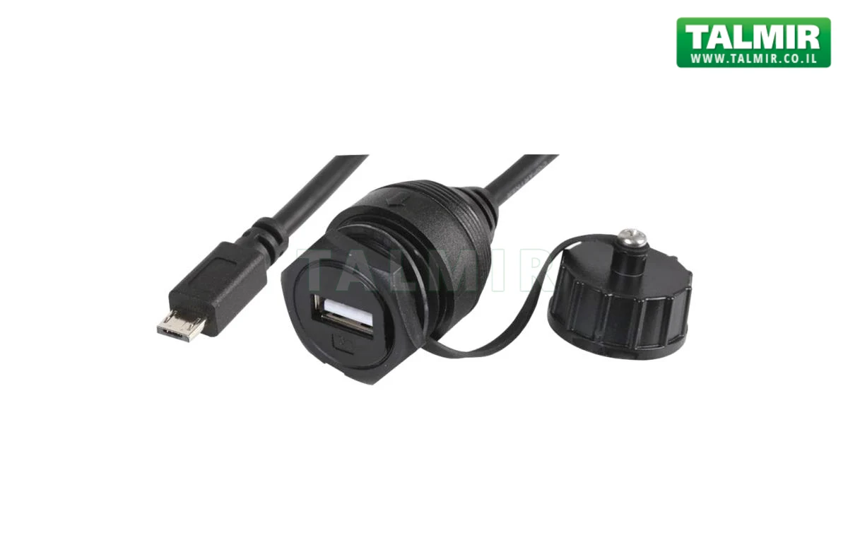 כבל 500MM - MICRO A(M) ~ A(F-P/M) - USB 2.0 - טלמיר אלקטרוניקה