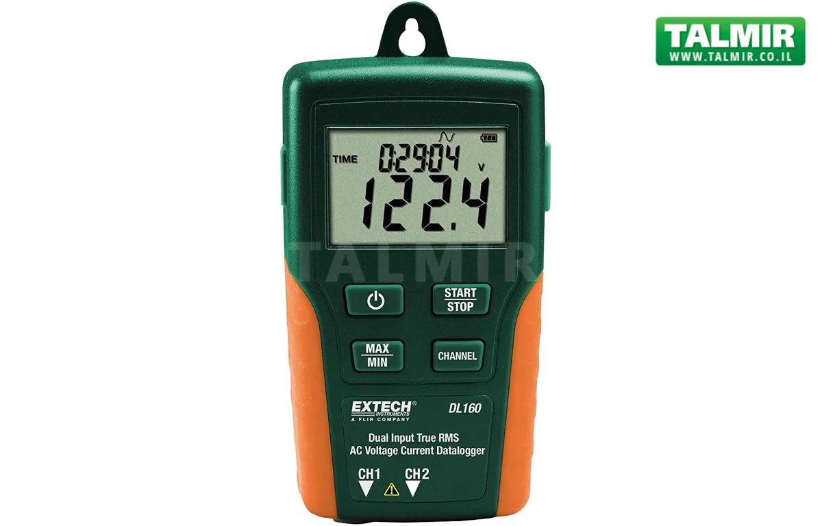 אוגר נתונים - מתח וזרם , 256000 זכרונות , EXTECH DL160 - טלמיר אלקטרוניקה