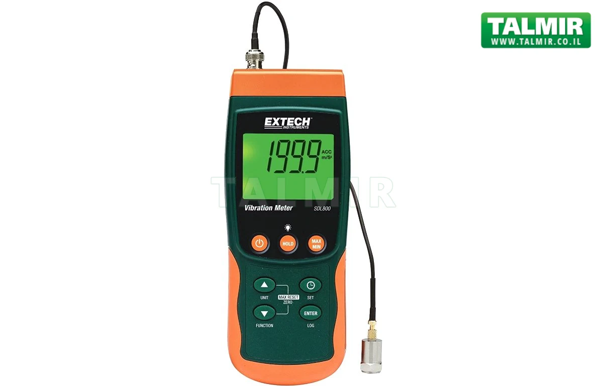 EXTECH INSTRUMENTS VIBRATION METER & DATA LOGGER - SDL800 ציוד בדיקה ...