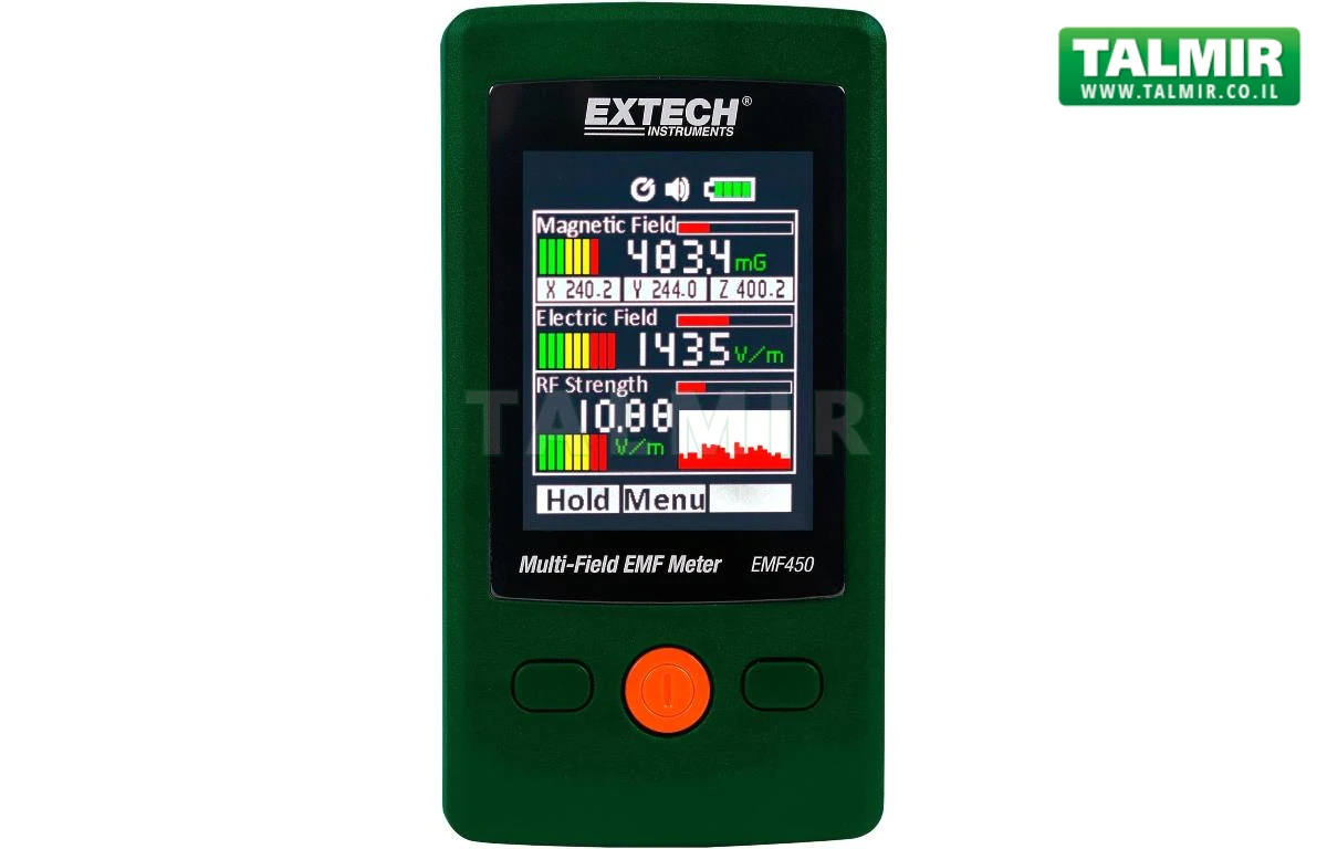 מודד קרינה (שדה מגנטי / חשמלי) - EXTECH EMF450 - טלמיר אלקטרוניקה