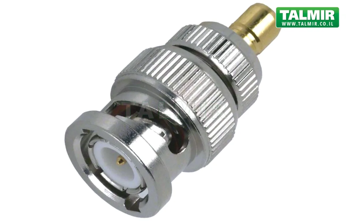 מתאם קואקסיאלי - SMB SOCKET - BNC PLUG - טלמיר אלקטרוניקה
