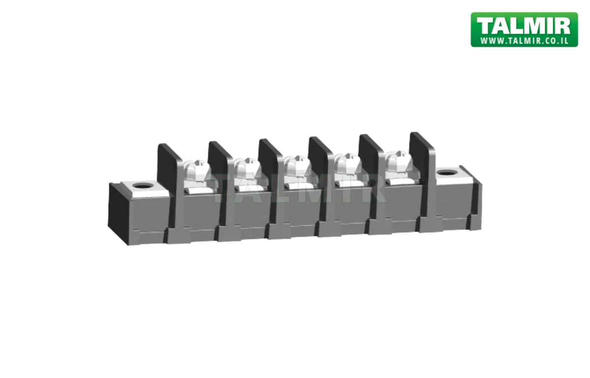 מחבר 5WAY , 22AWG ~ 14AWG - TERMINAL BLOCK BARRIER - טלמיר אלקטרוניקה