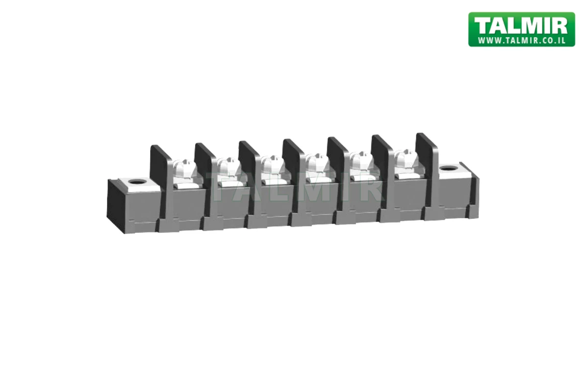 מחבר 6WAY , 22AWG ~ 14AWG - TERMINAL BLOCK BARRIER - טלמיר אלקטרוניקה