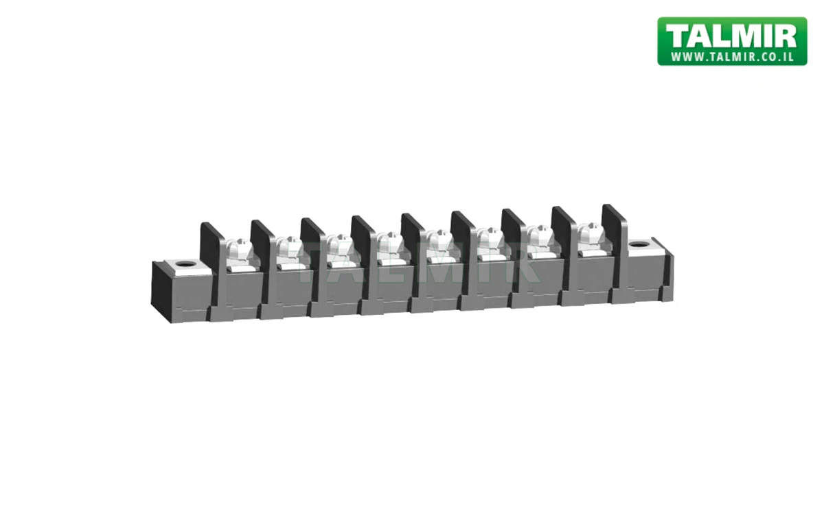 מחבר 8WAY , 22AWG ~ 14AWG - TERMINAL BLOCK BARRIER - טלמיר אלקטרוניקה