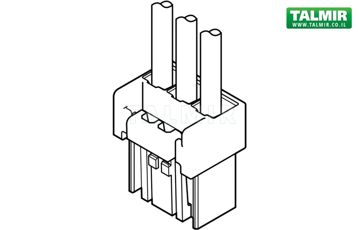 מחבר JST ללחיצה לכבל - סדרת PSI - נקבה 4 מגעים - טלמיר אלקטרוניקה