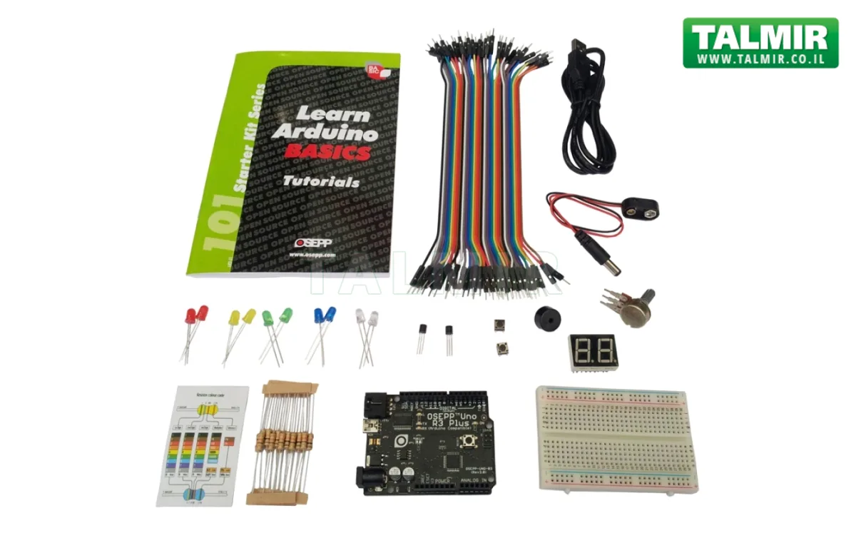 קיט ארדואינו - ARDUINO BASICS STARTER KIT - ARD-01 - טלמיר אלקטרוניקה