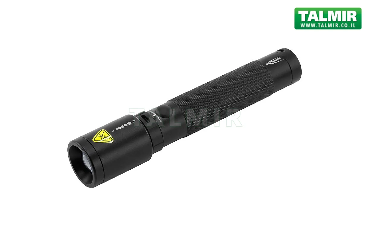 פנס ידני מקצועי נטען - ANSMANN FUTURE T400FR - 400 LUMENS - טלמיר אלקטרוניקה