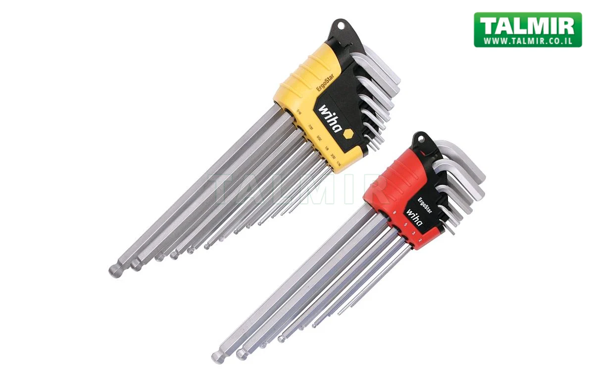 סט מפתחות אלן כדורי מ''מ / אינצ'י - WIHA 66992 - טלמיר אלקטרוניקה