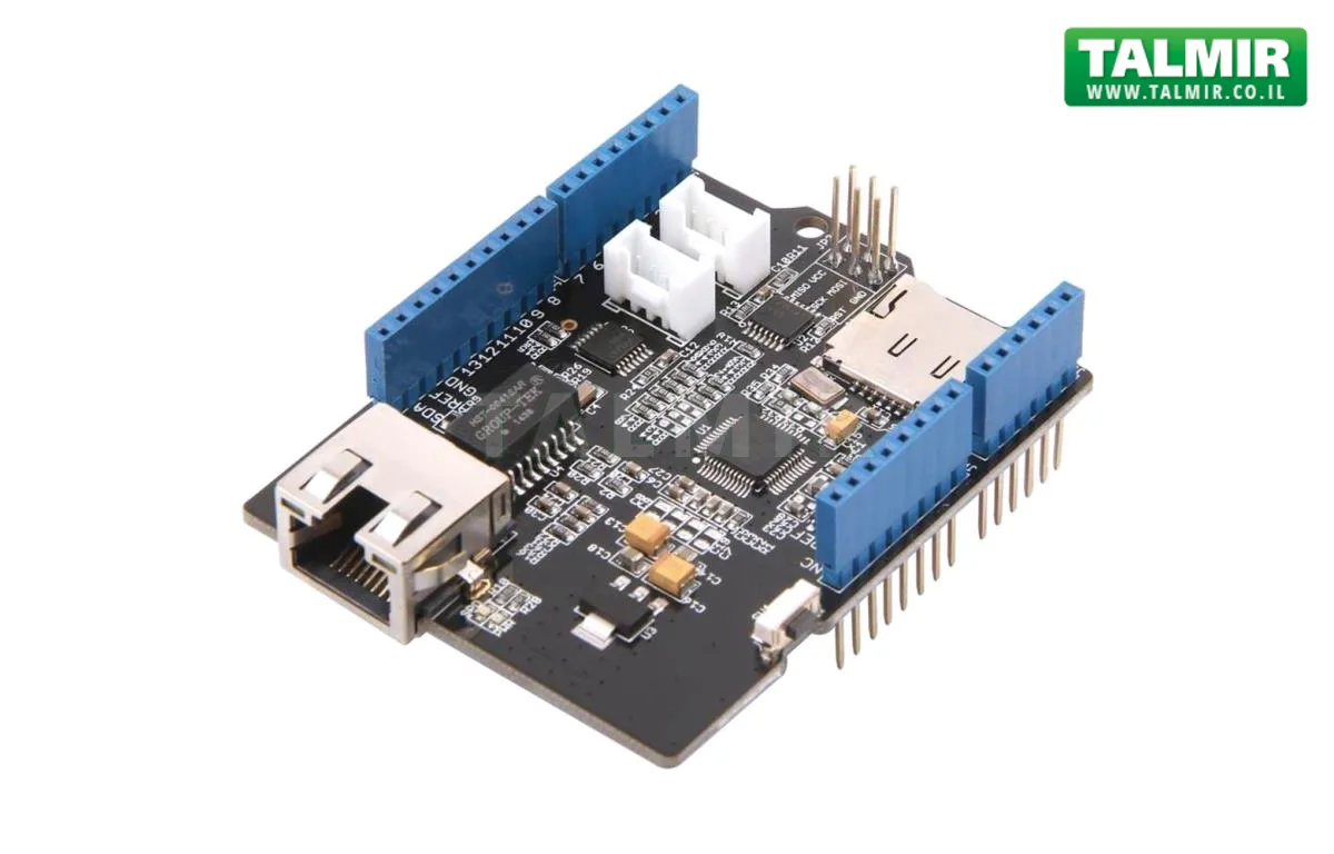 כרטיס הרחבה - SEEED STUDIO ARDUINO ETHERNET SHIELD - טלמיר אלקטרוניקה