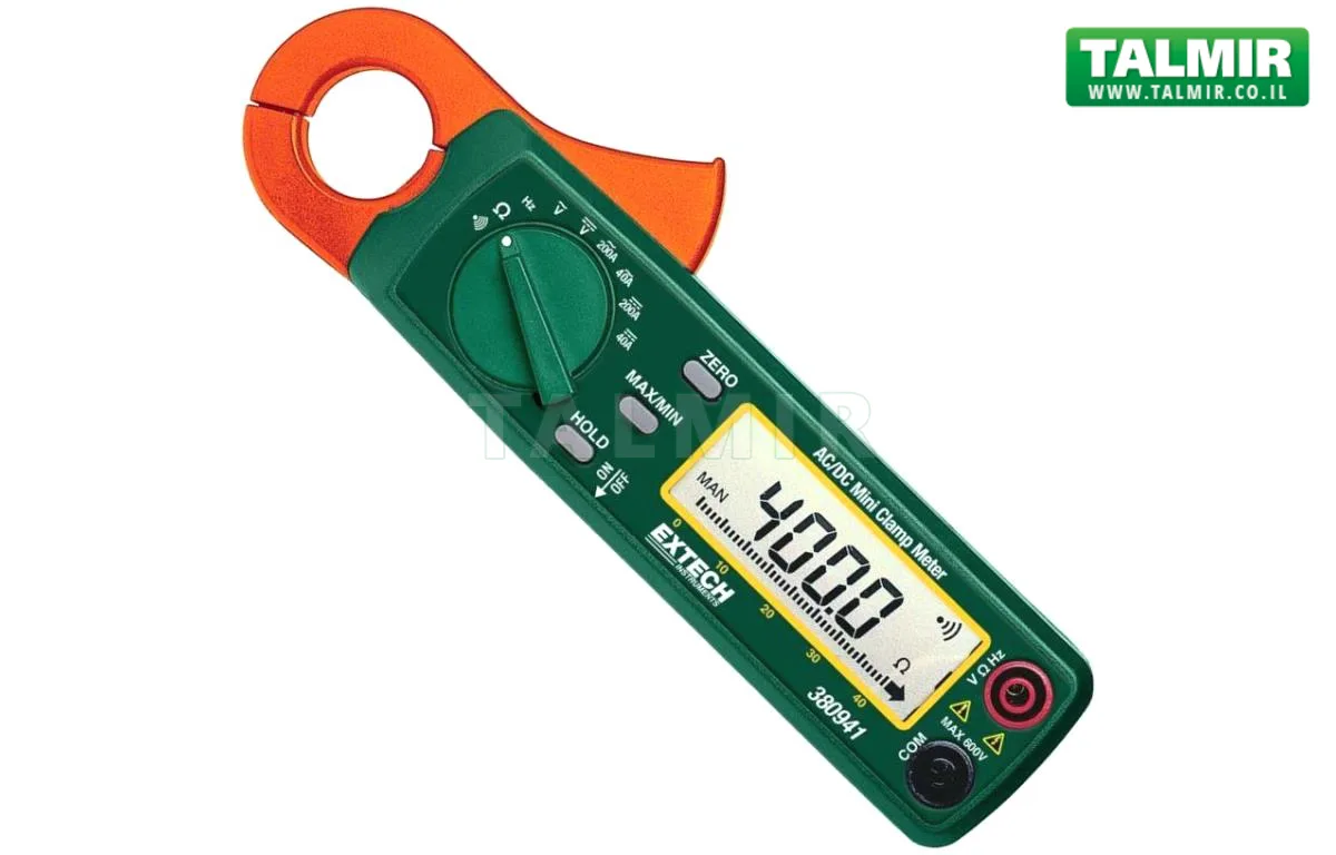 רב מודד צבת זרם ידני דיגיטלי - EXTECH 380941 - טלמיר אלקטרוניקה