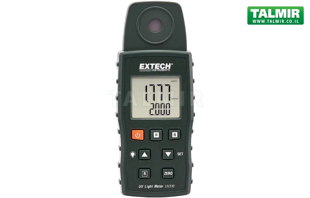 מודד עוצמת אור אולטרא סגול - EXTECH UV510 - טלמיר אלקטרוניקה