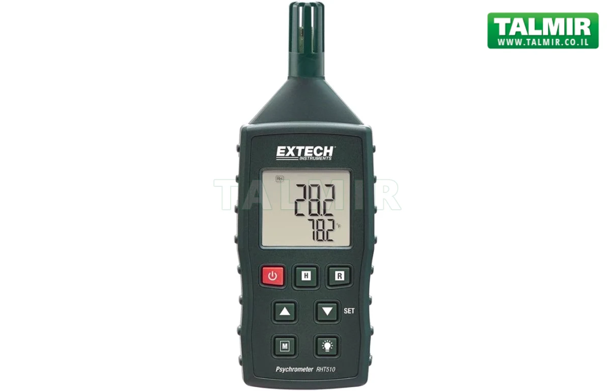 EXTECH INSTRUMENTS HYGRO THERMOMETER PSYCHROMETER - RHT510 ציוד בדיקה ...