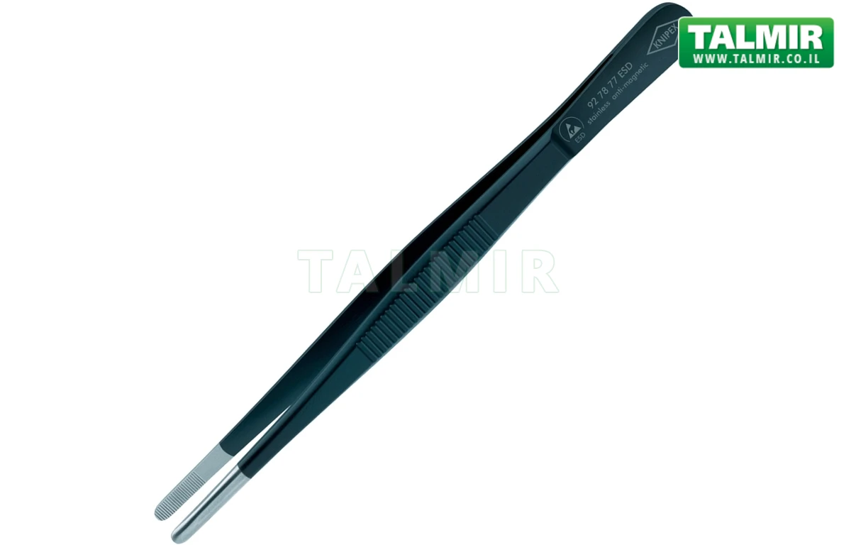 פינצטה מקצועית אנטי סטטית - KNIPEX - STRAIGHT & ROUND - טלמיר אלקטרוניקה