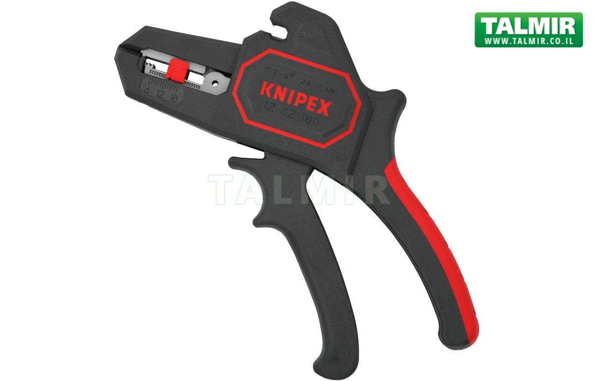 KNIPEX AUTOMATIC INSULATION STRIPPER - 12 62 180 כלי עבודה ידניים סידרה ...