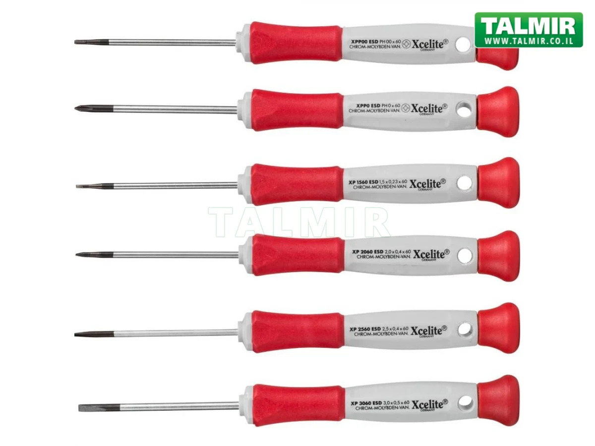 XCELITE ESD SAFE PRECISION SCREWDRIVERS SET - XP600 כלי עבודה ידניים ...