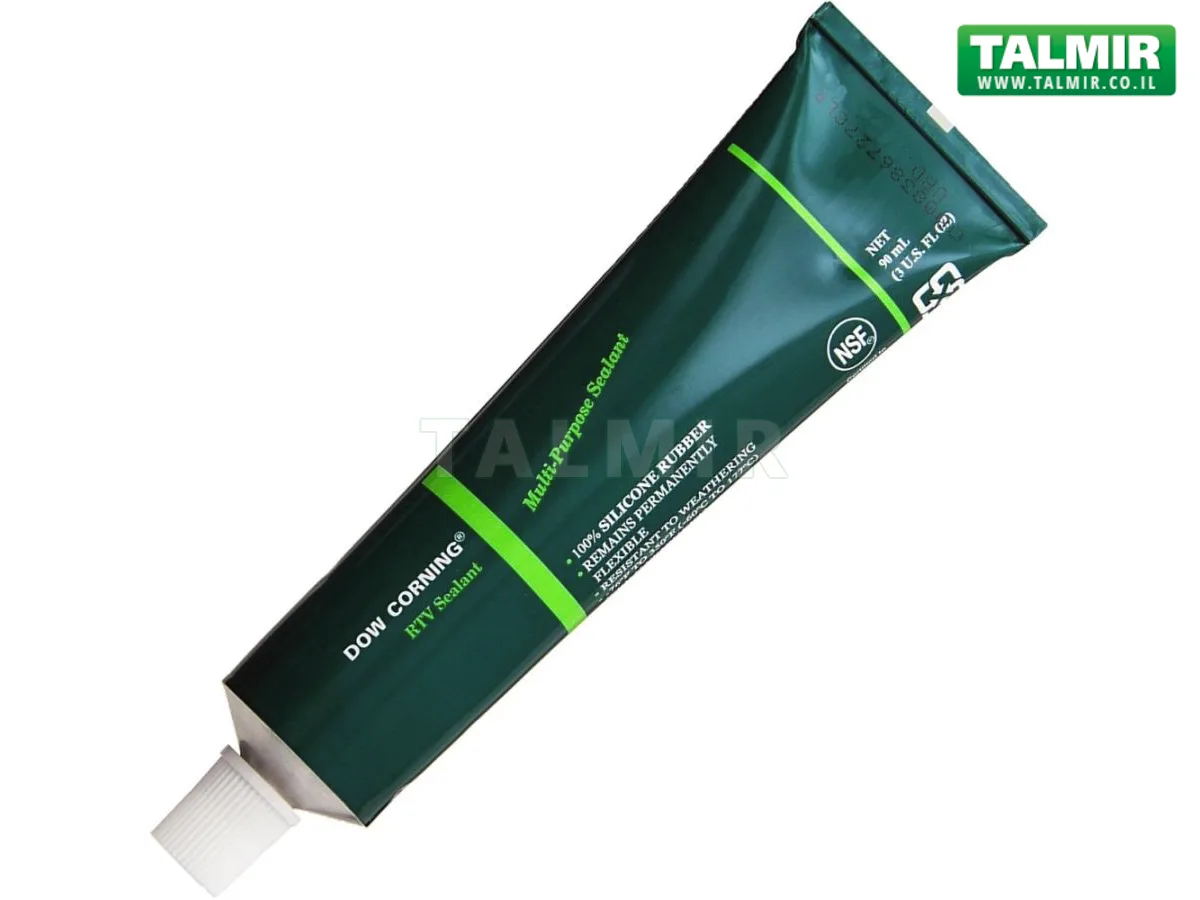 משחת סיליקון RTV - שפופרת 90 מ''ל - DOW CORNING 734 CLR - טלמיר אלקטרוניקה