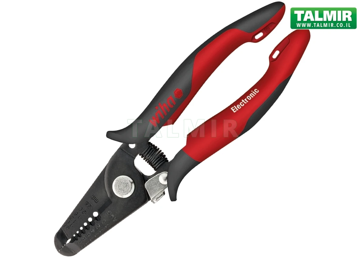 מסיר בידוד מקצועי לכבלים - WIHA 33471 - 10AWG ~ 20AWG - טלמיר אלקטרוניקה