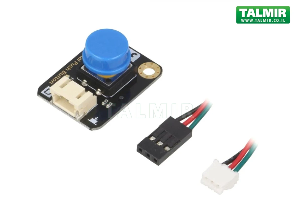 מודול לפיתוח - DFROBOT BLUE PUSH BUTTON FOR ARDUINO - טלמיר אלקטרוניקה