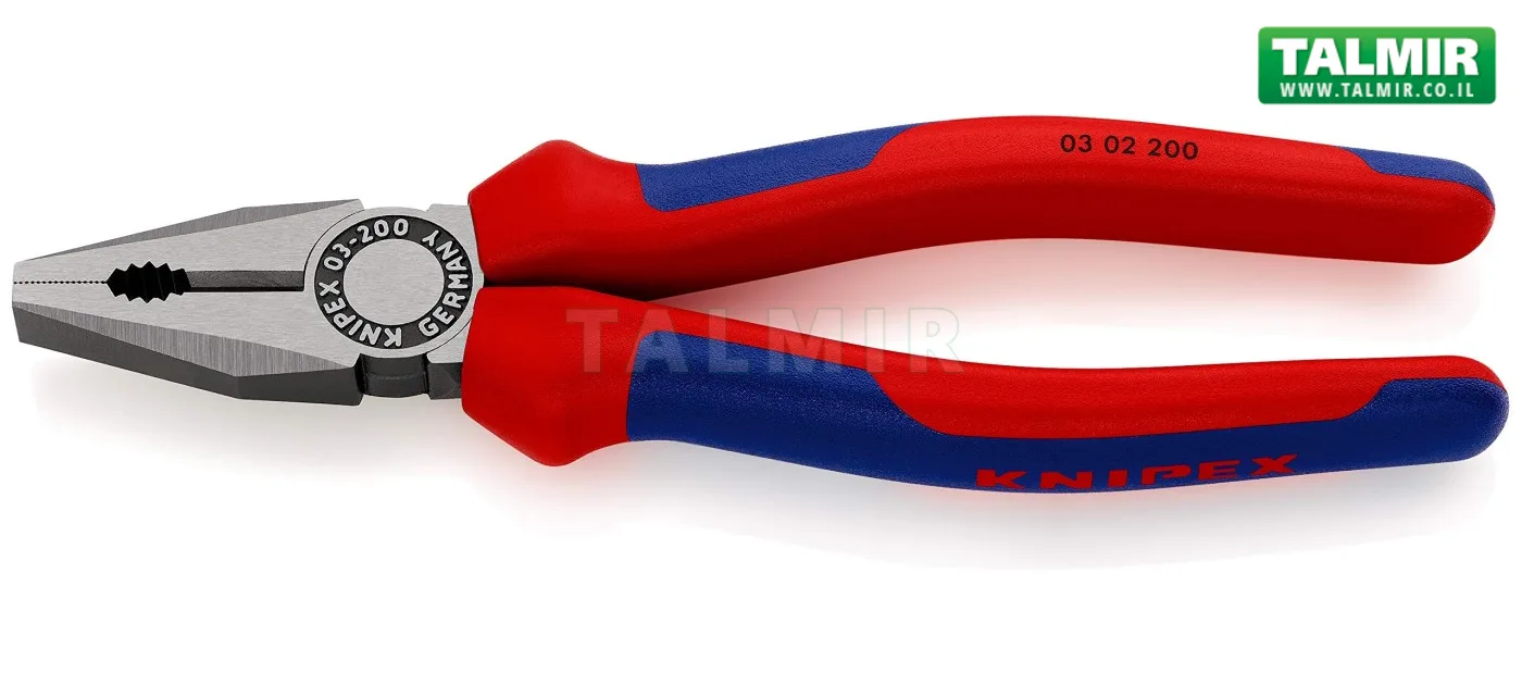 שפיץ פלייר מבודד מקצועי - KNIPEX 03 02 200 - טלמיר אלקטרוניקה