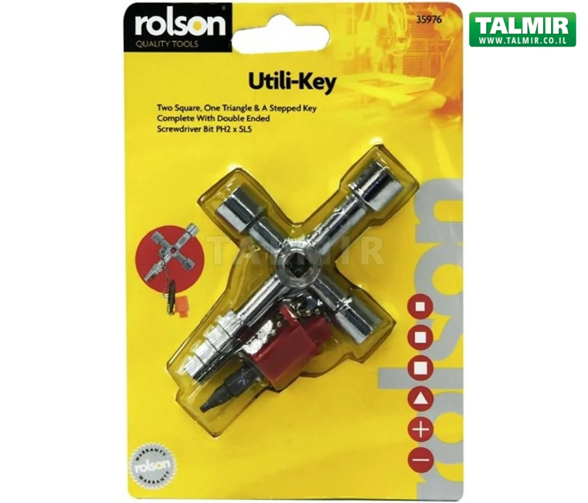 מפתח אוניברסלי לארונות שירות - ROLSON 35976 - טלמיר אלקטרוניקה