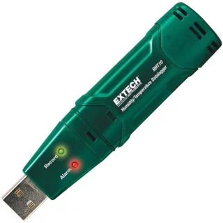 EXTECH INSTRUMENTS HUMIDITY & TEMPERATURE USB DATALOGGER - RHT10 רכיבי ...